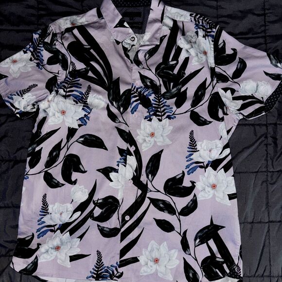 Ted Baker | Shirts | Ted Baker London Button Down Shirt Mens 6 Floral ...